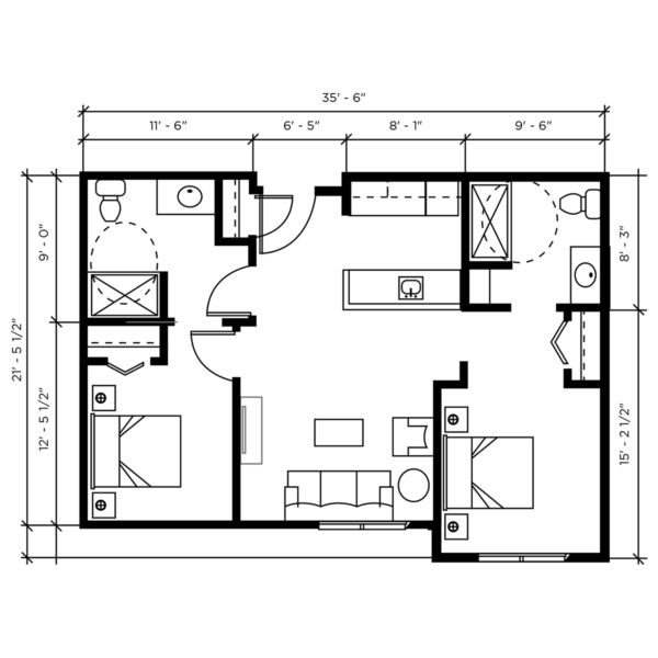 Senior Living Canton MI | Studio, 1 & 2 Bedroom Floors